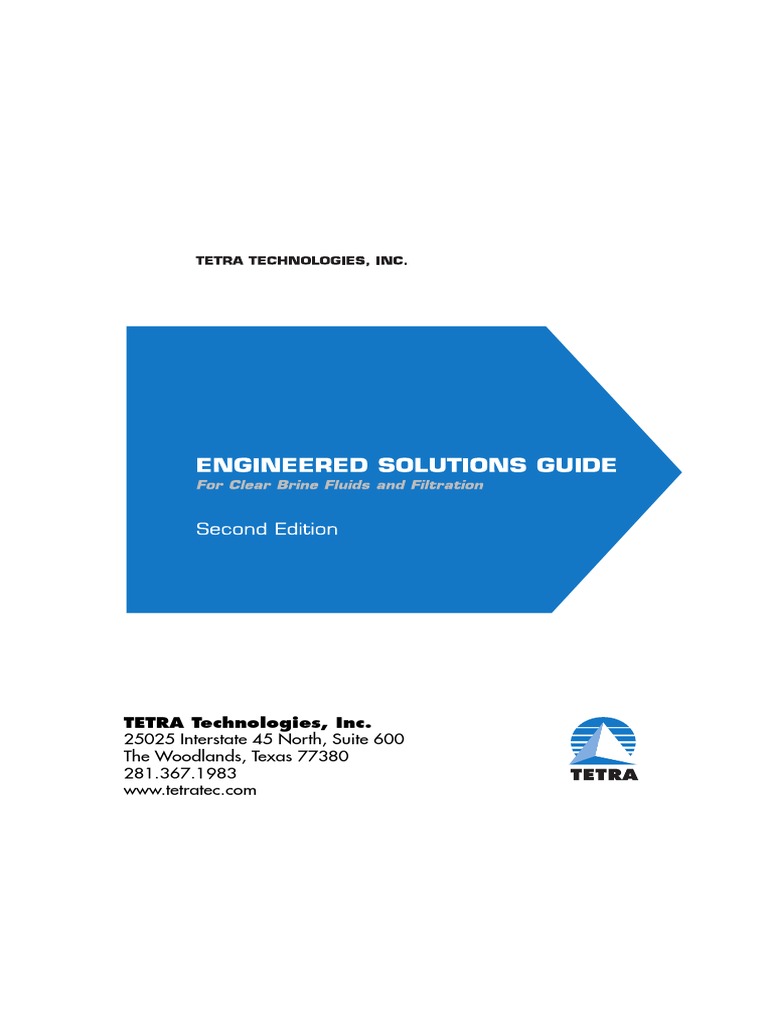 TETRA Engineered Solutions Guide | PDF | Sodium Chloride | Potassium ...