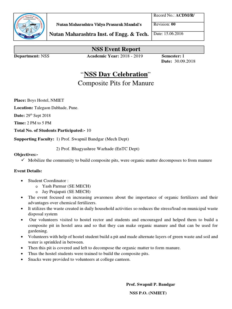 08 - 02 Composit Pit For Manure - Report | PDF