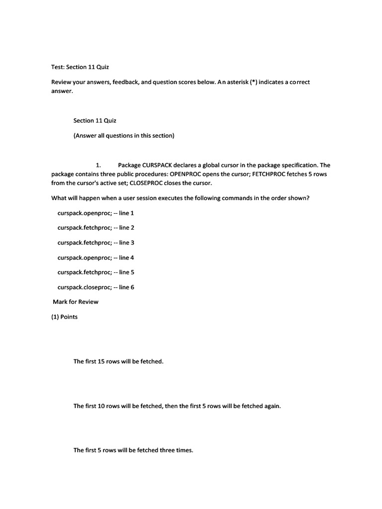 Section 11 PLSQL | PDF | Subroutine | Pl/Sql
