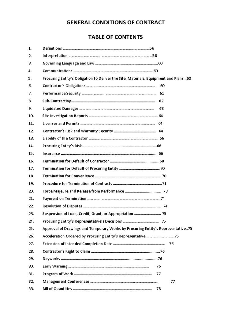 General Conditions of Contract | PDF | Breach Of Contract | General ...