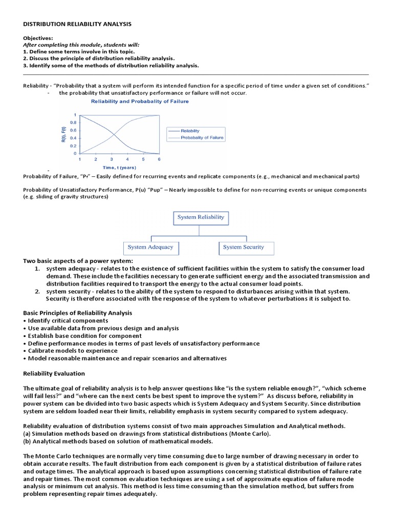 Distribution Reliability Analysis | PDF | Monte Carlo Method ...