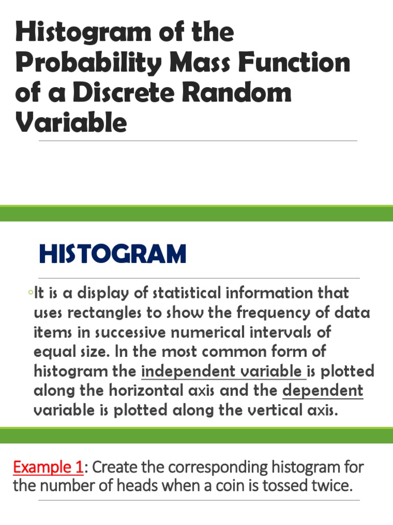 Histogram of The Probability Mass Function | PDF | Histogram | Random ...