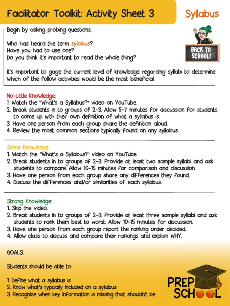 Sample Activity Sheet | PDF