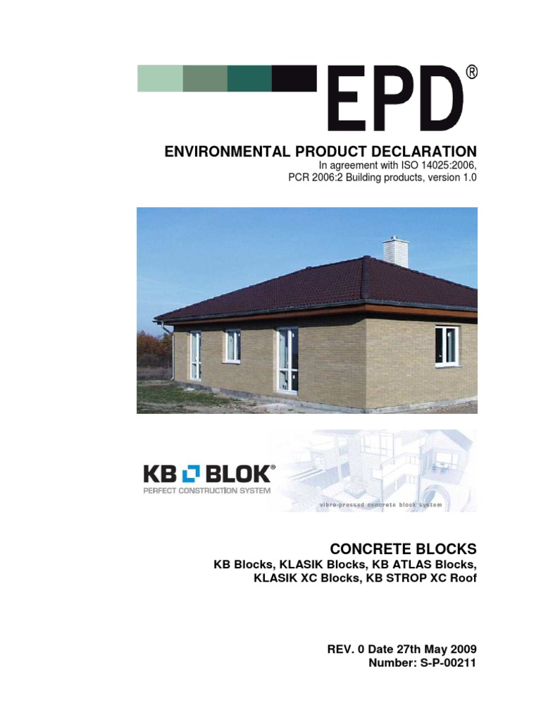 Environmental Product Declaration: in Agreement With ISO 14025:2006 ...