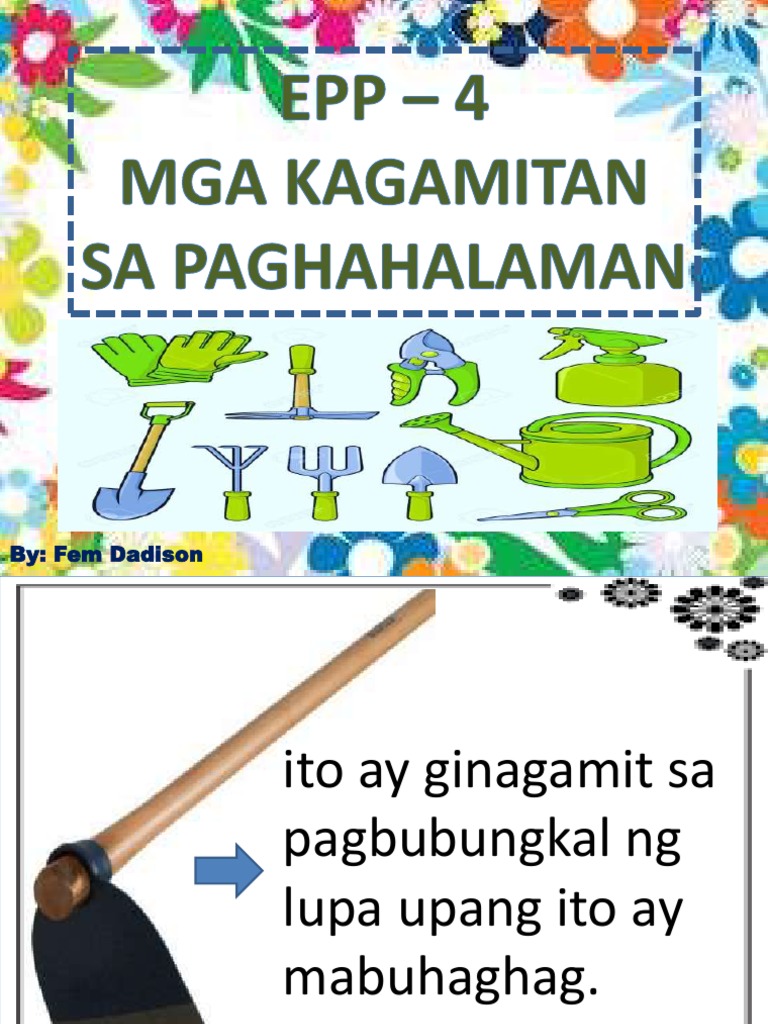 Vdocuments - MX Mga Kagamitan Sa Paghahalaman Epp 4 | PDF