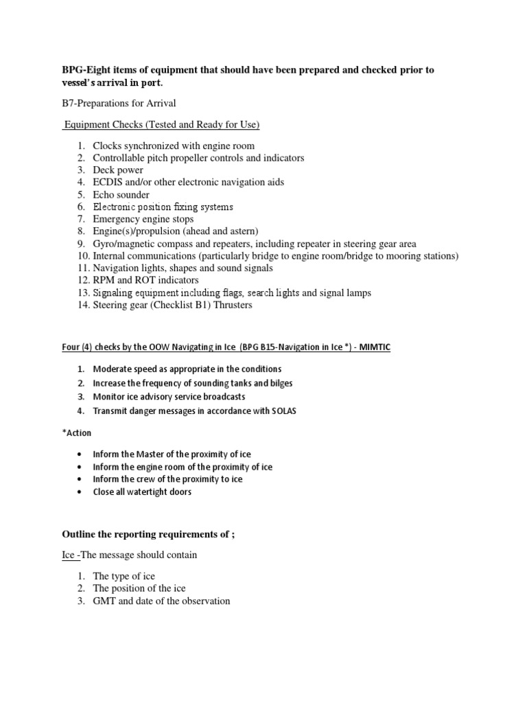 Sqa Nav Notes 2 | PDF