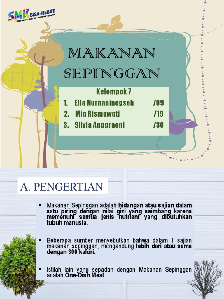 Makanan Sepinggan: Pengertian & Contoh | PDF