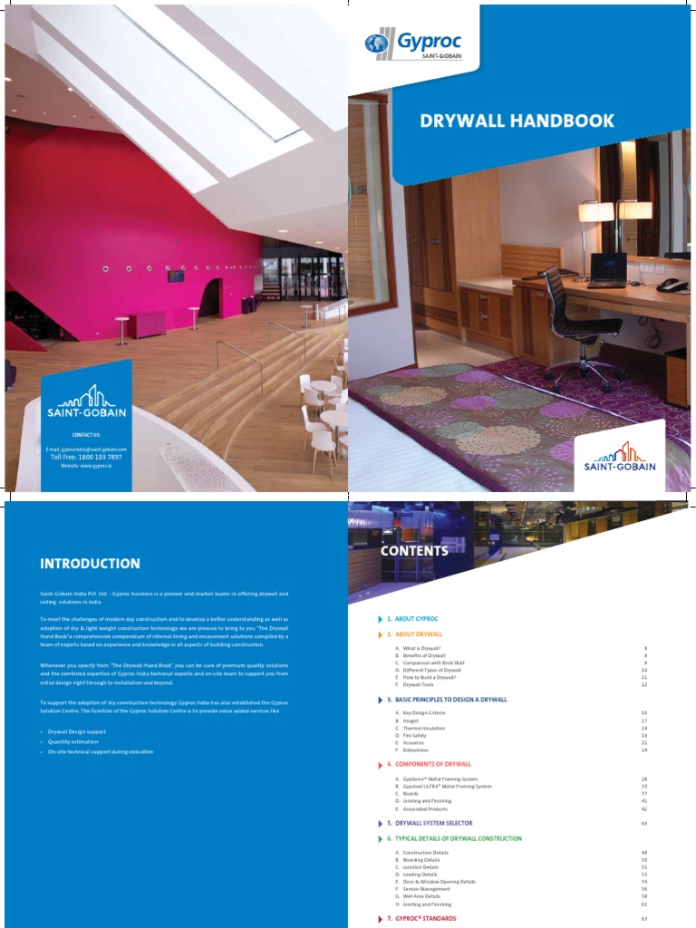 Dry Wall Partition Handbook | PDF | Drywall | Building Insulation