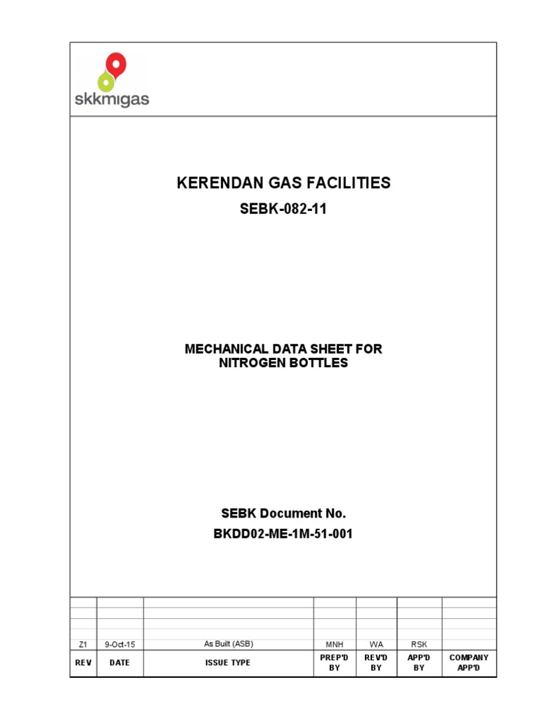 Data Sheet N2 Bottle | PDF | Gases | Mechanical Engineering