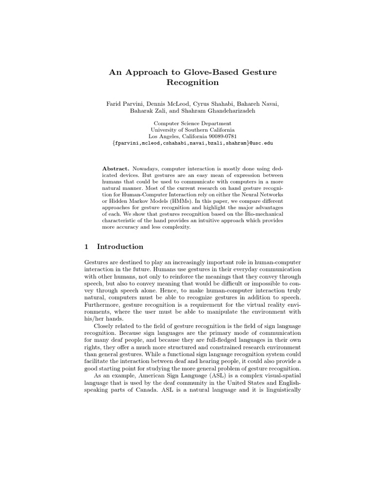 Hand Gesture Recognition | PDF | Artificial Neural Network | Sign Language