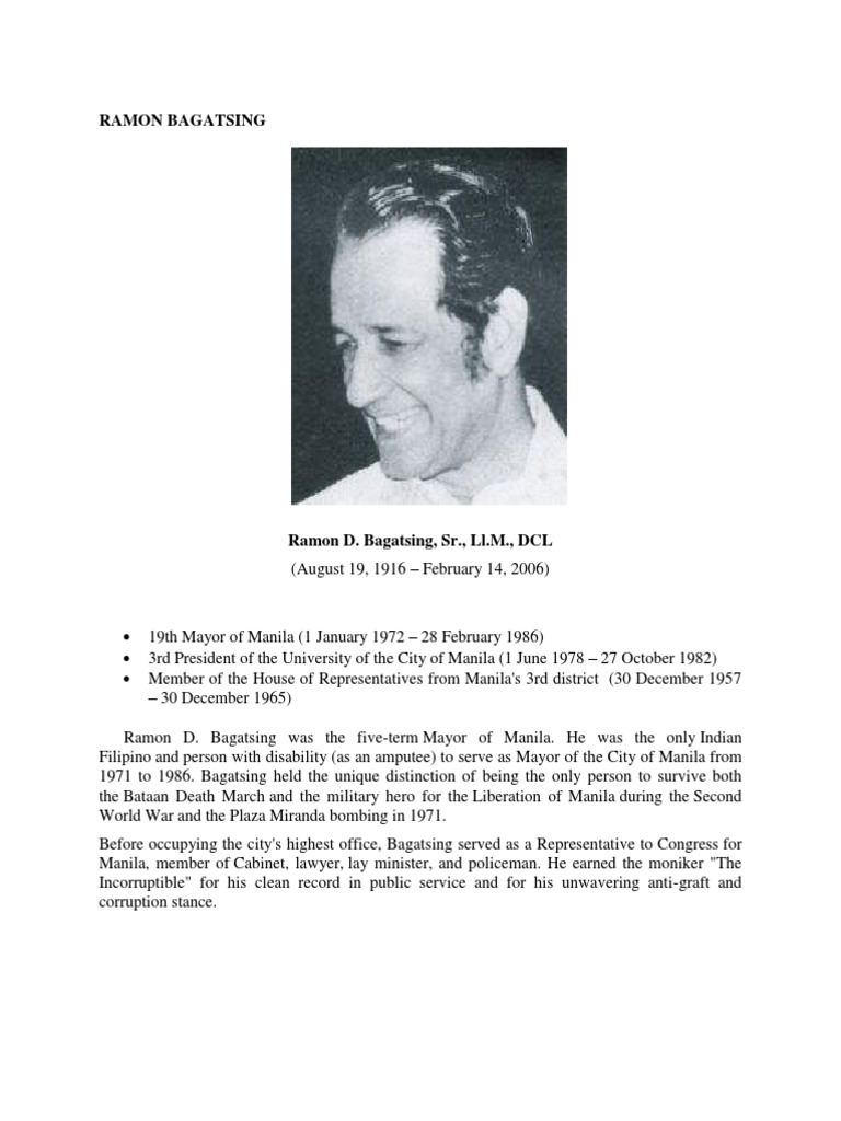 Ramon Bagatsing | PDF