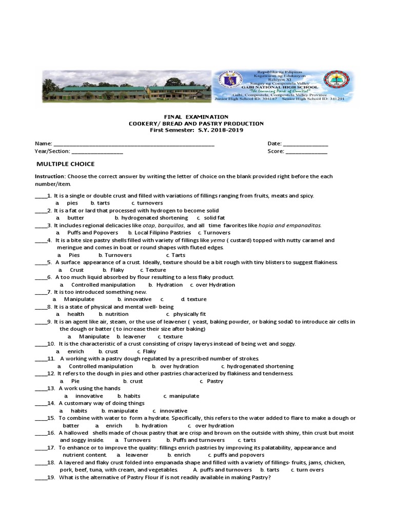 BPP Final | PDF | Baking | Breads