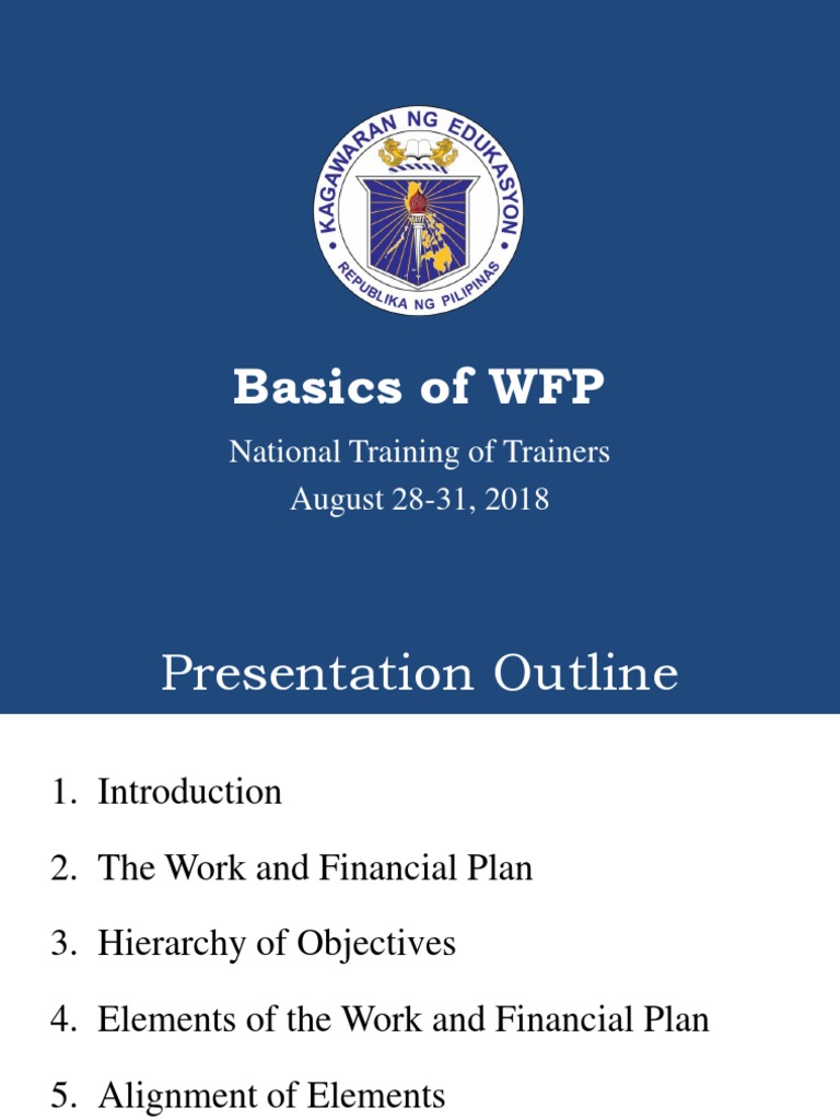 N01 - Basics of WFP | PDF | Cognition | Business
