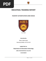 Industrial TRAINING PROJECT REPORT FORMAT | PDF | Computing