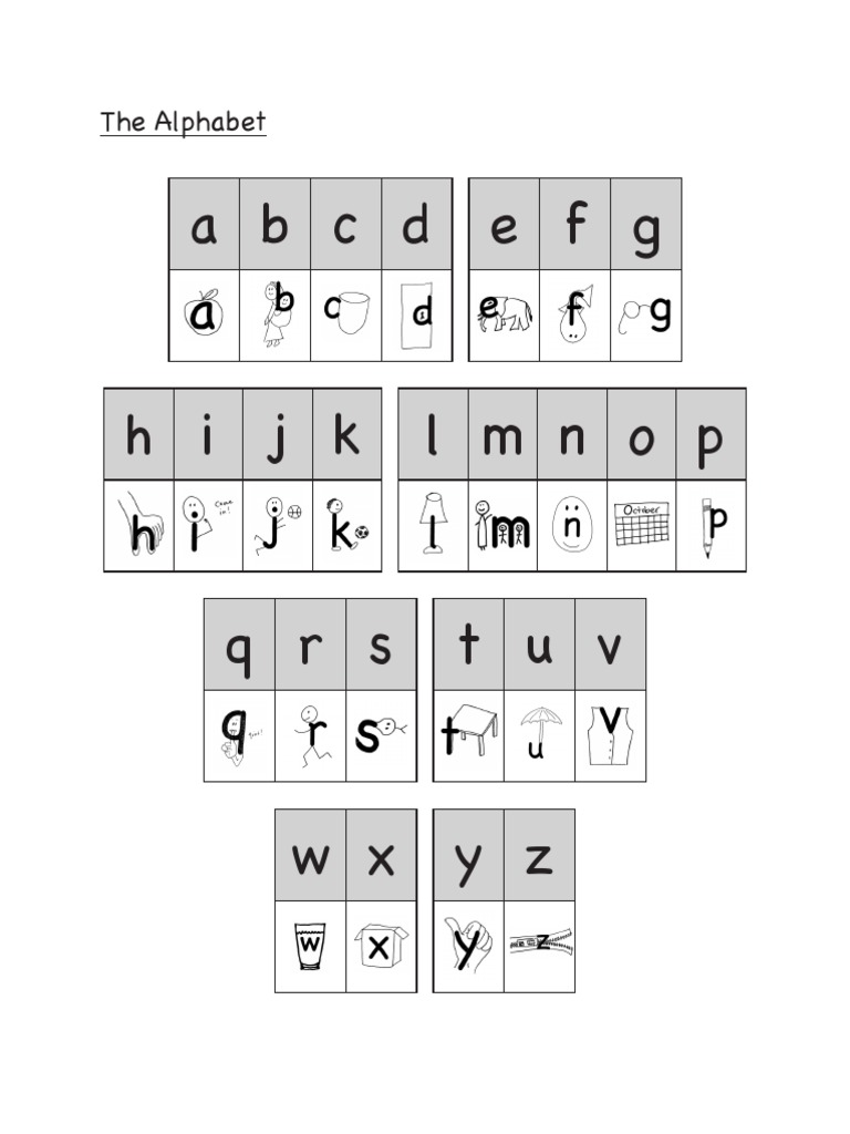 Abcdefg Hijklmnop Qrstuv Wxyz: The Alphabet | PDF