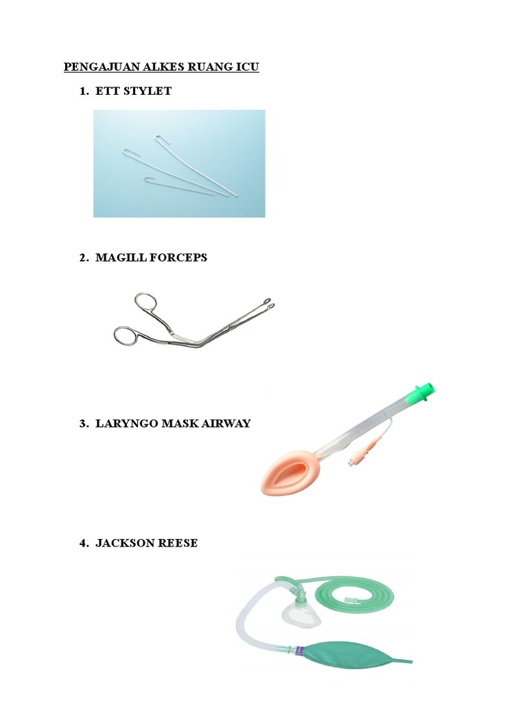 Pengajuan Alkes Ruang Icu | PDF