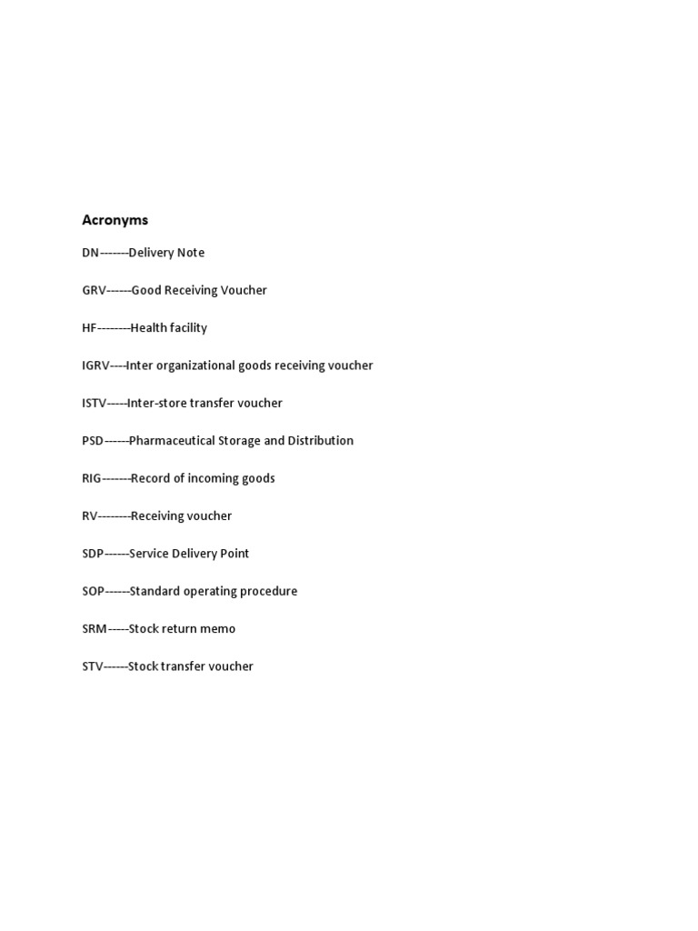 Storage and Distribution SOP-For Reference Only | PDF | Warehouse | Invoice