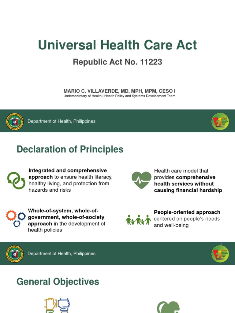 Universal Health Care Act | PDF | Universal Health Care | Health Care