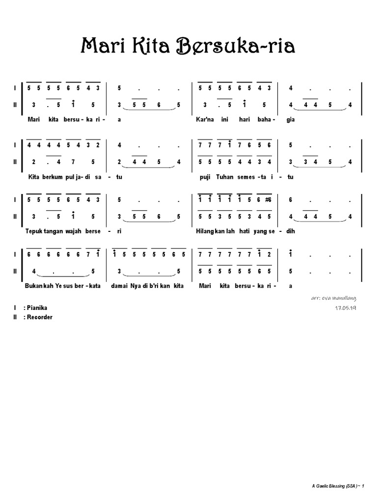 Mari Kita Bersukaria | PDF