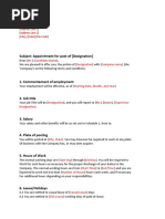 1 Year Employment Contract | PDF