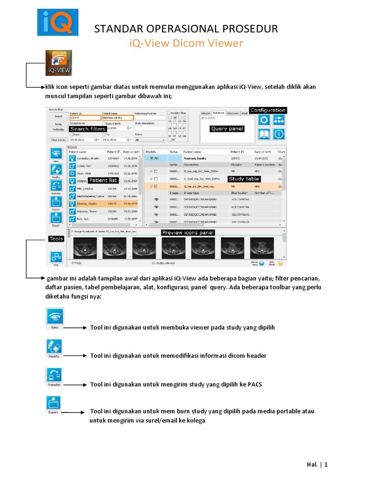Panduan Penggunaan iQ-View Dicom Viewer | PDF