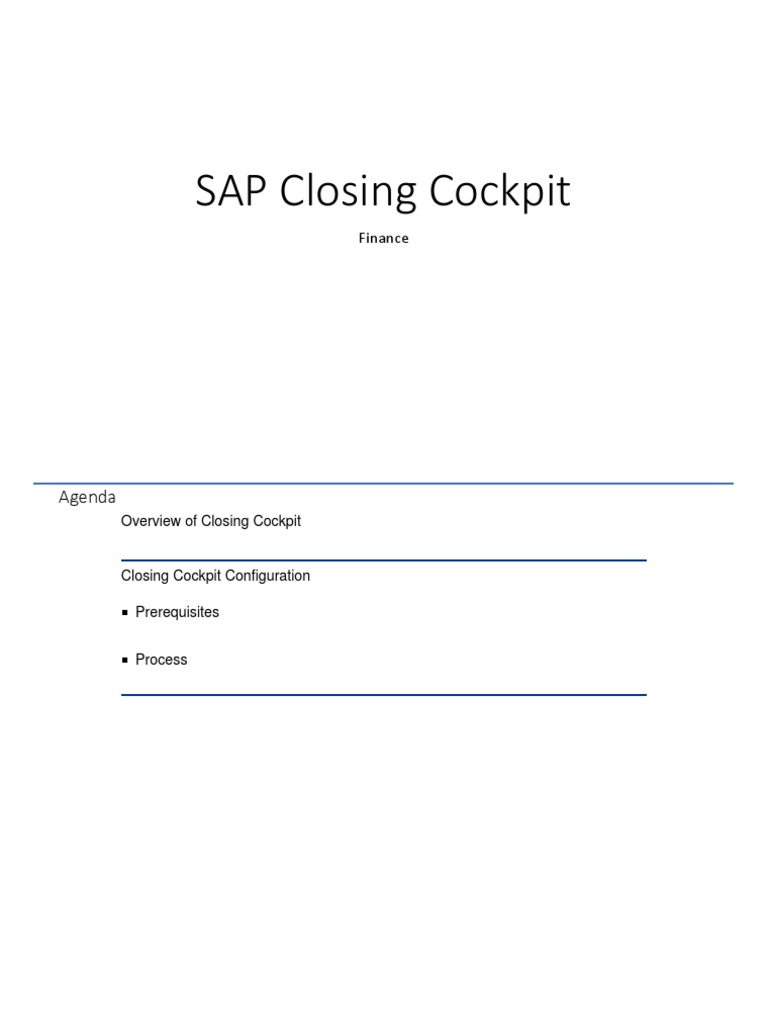 SAP Closing Cockpit Upload | PDF | Computing | Software