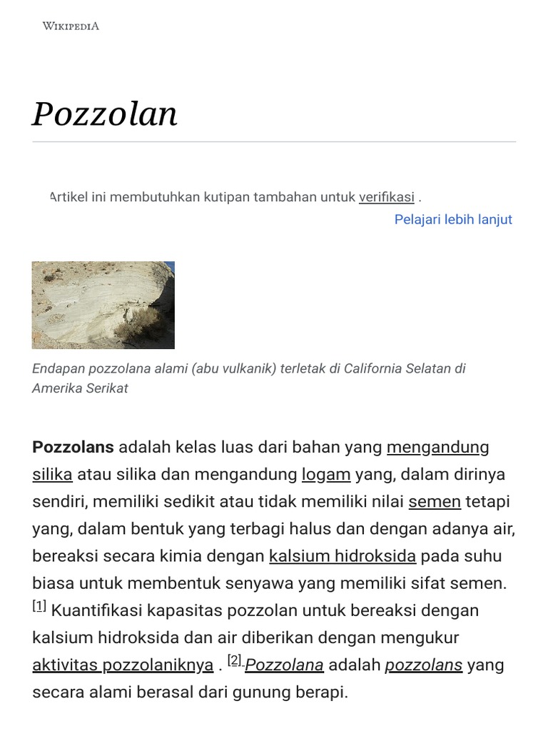 Pozzolan | PDF