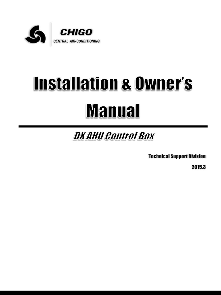 Chigo Dx Manual Pdf Electrical Wiring Air Conditioning