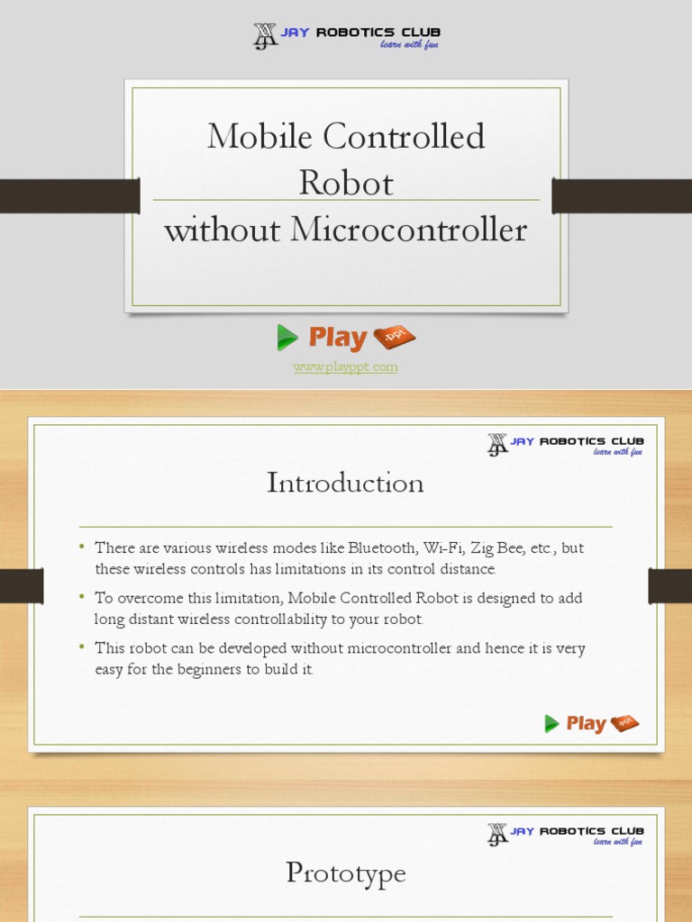 Mobile Controlled Robot Without Microcontroller | PDF | Wireless | Telephone