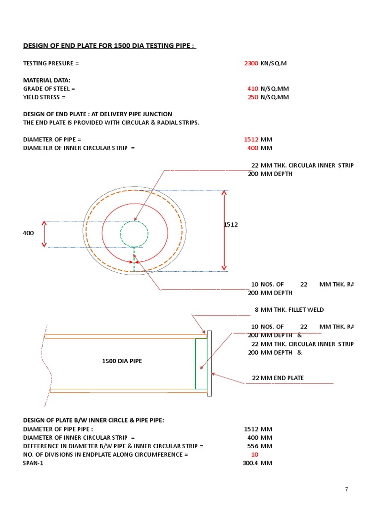1500 Dia Pipe Dish End & Flat End (09.01.12) | PDF | Bending | Pipe ...
