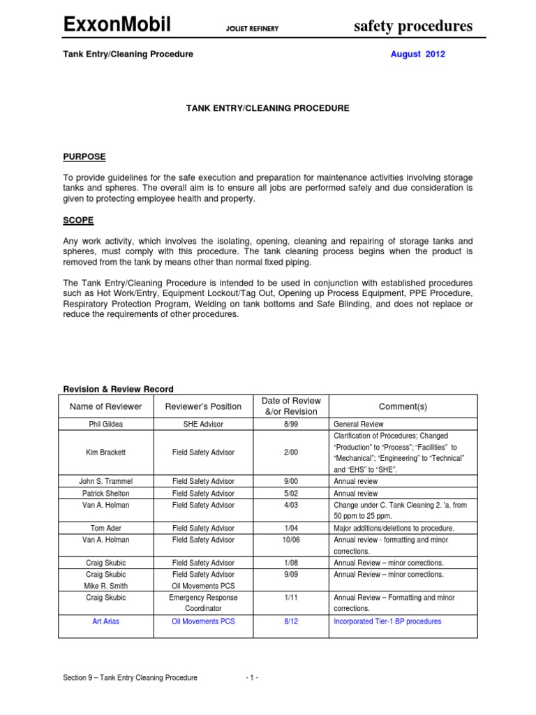 Tank Cleaning | Personal Protective Equipment | Oil Refinery