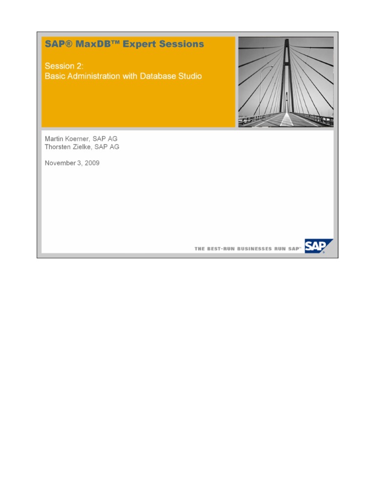 SAP MaxDB Database Studio Guide | PDF | Command Line Interface | Databases