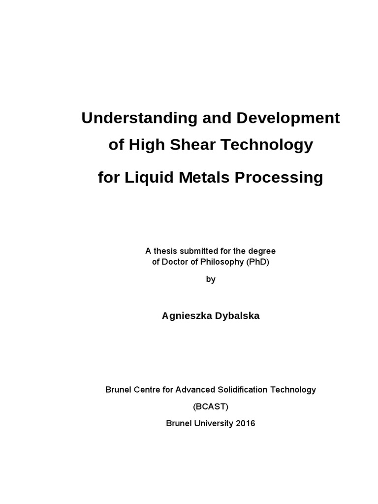 Full Text Thesis | PDF | Physics | Materials