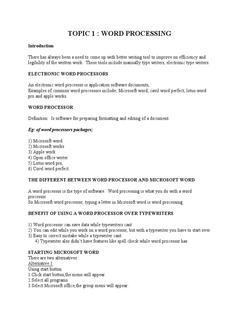 f2 Ict Notes | PDF | Spreadsheet | Microsoft Word