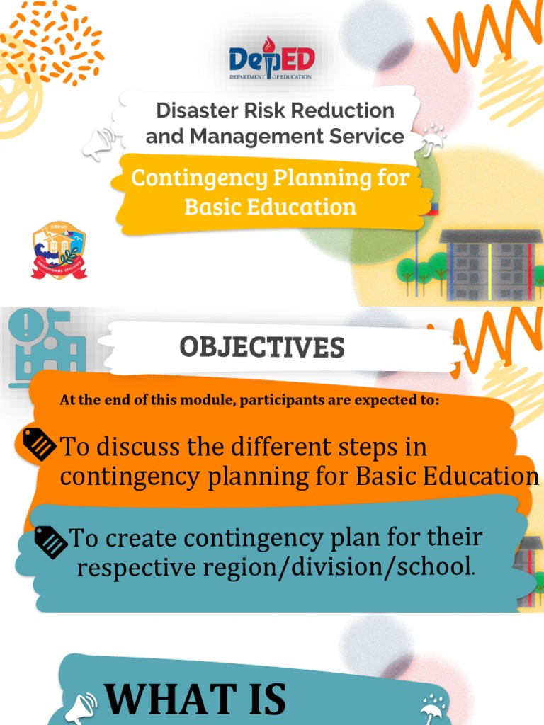 1 - Contingency Planning For Basic Education - 20190830 | PDF | Hazards ...