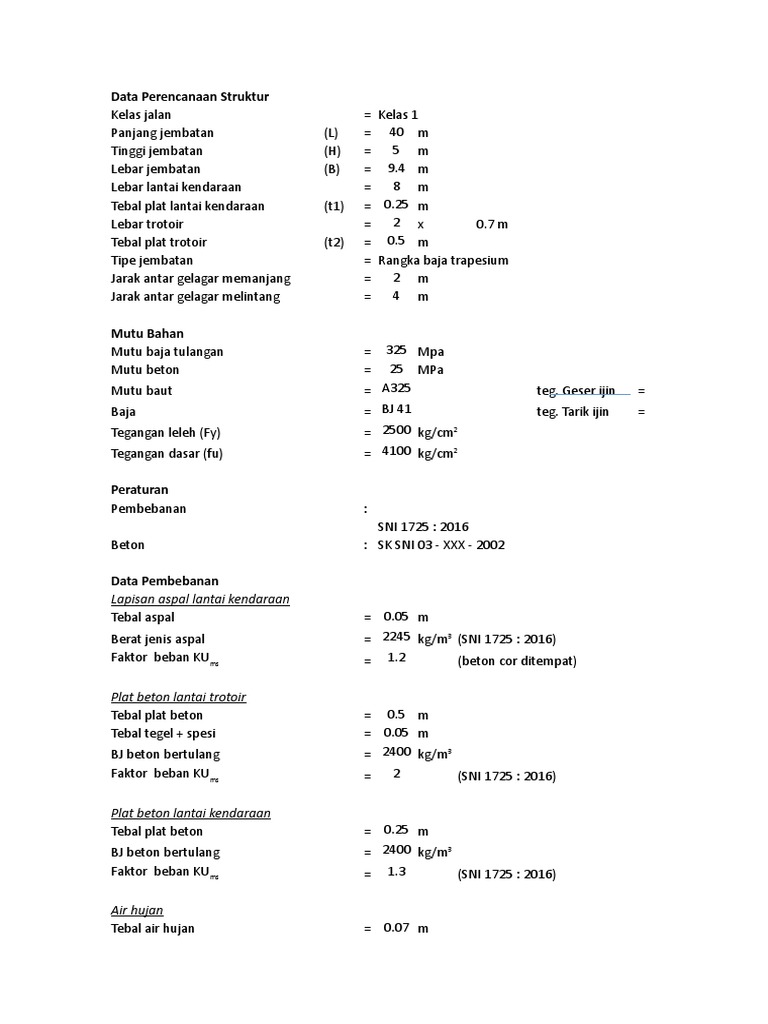 Excel Jembatan | PDF