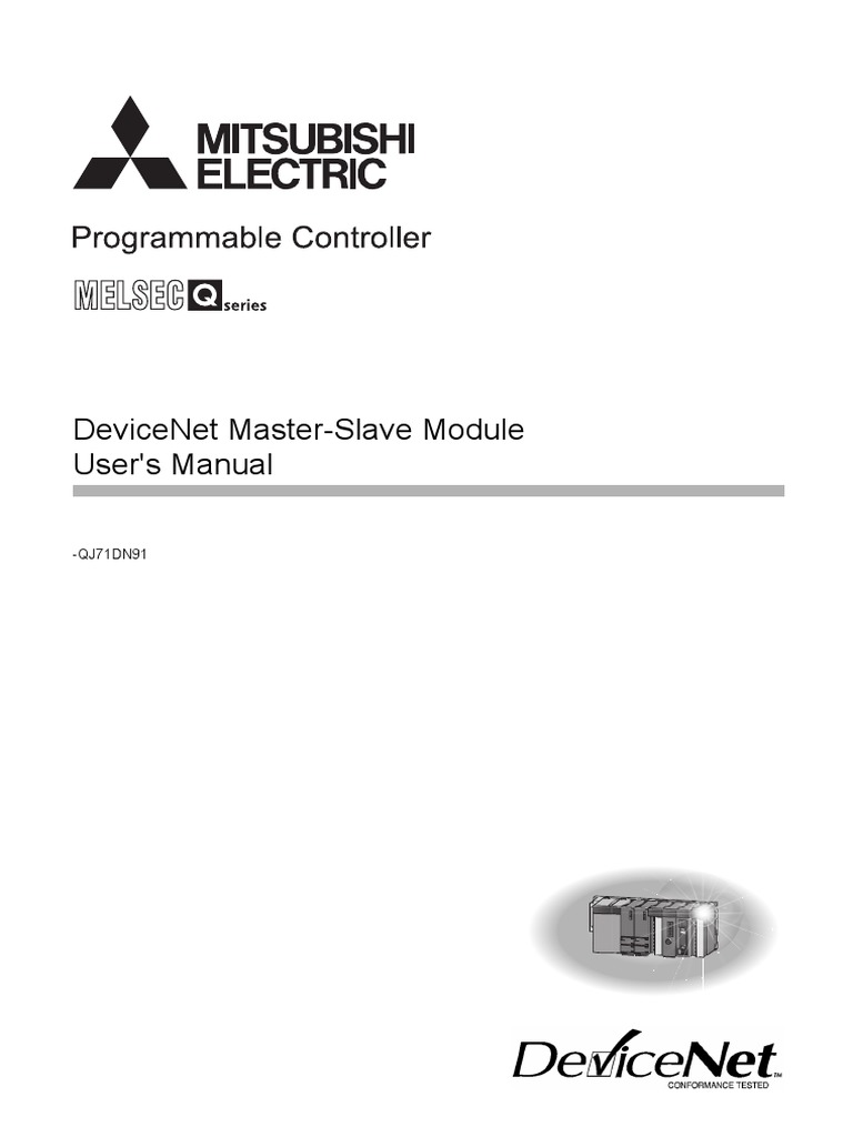 Devicenet Master-Slave Module User'S Manual: - Qj71Dn91 | PDF | Input/Output | Parameter ...