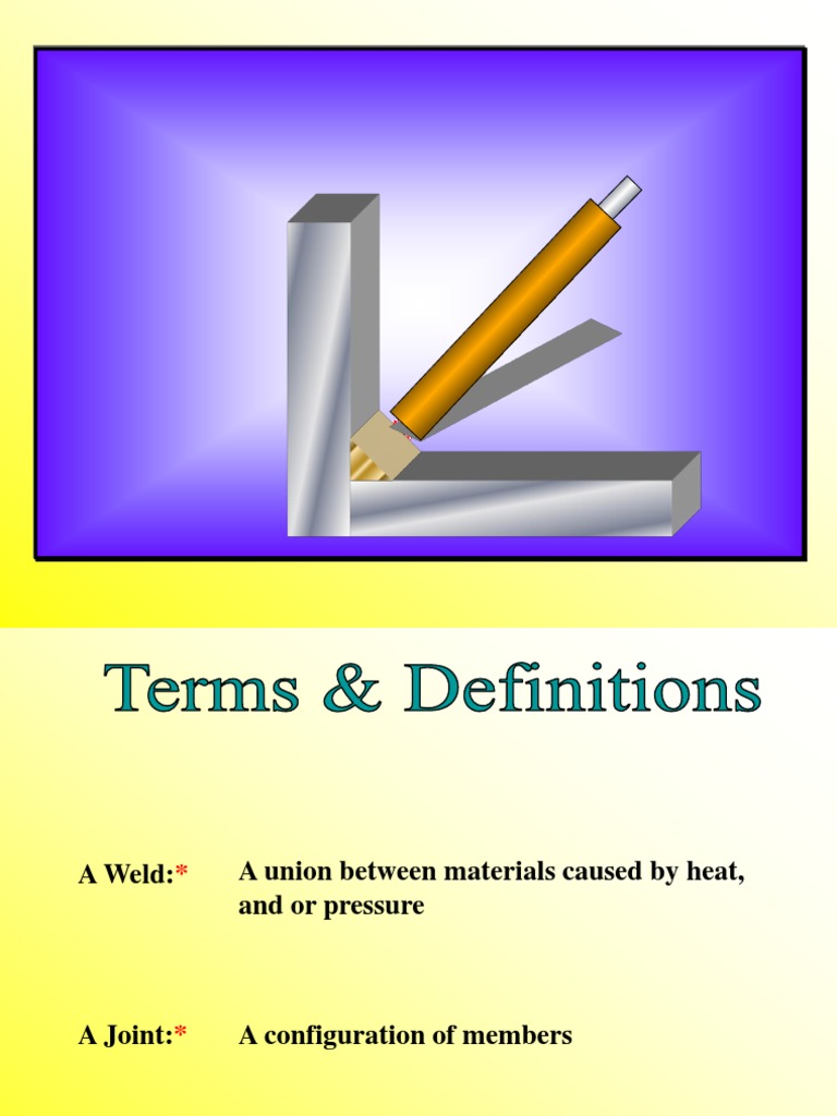 21 - Welding Terms and Definations - PPT Version 1 | Download Free PDF ...