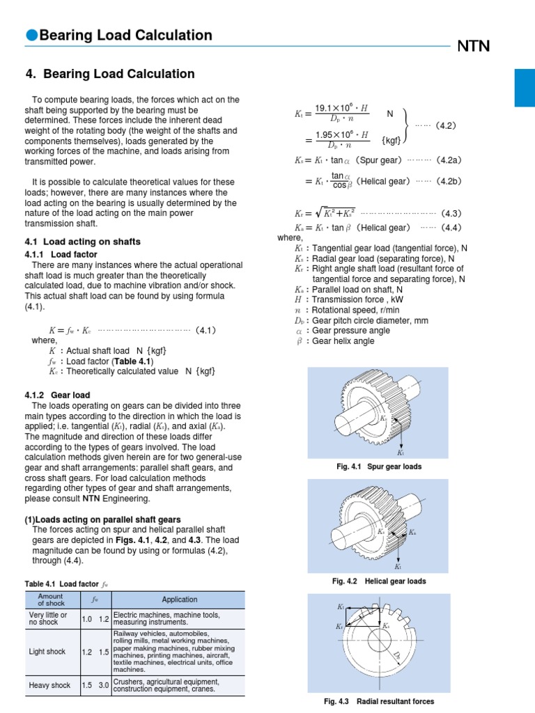 Bearing Load Calculation | PDF | Gear | Belt (Mechanical)