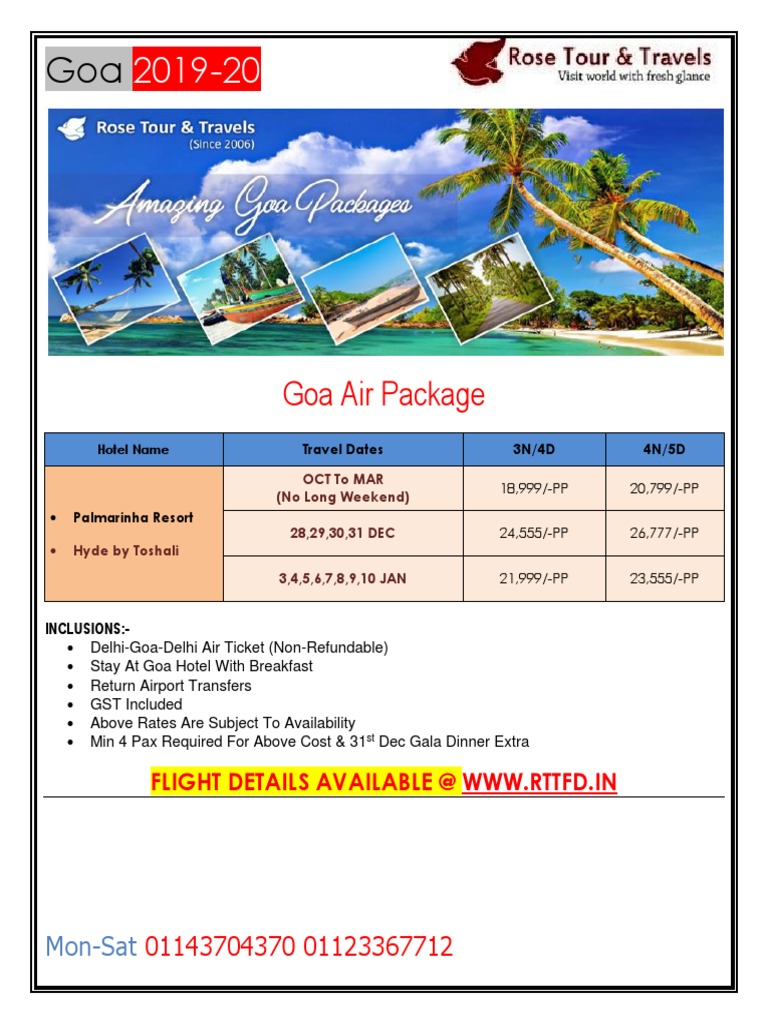 Goa Package India | PDF