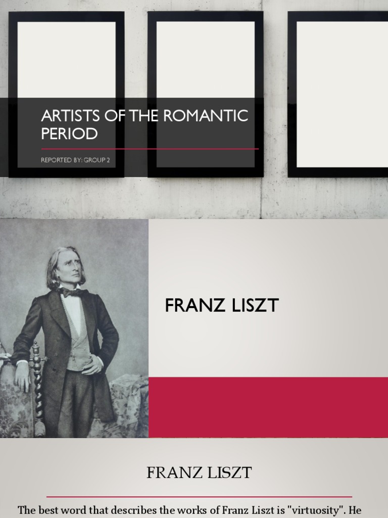The Virtuosity of Franz Liszt and the Musical Genius of Robert Schumann ...
