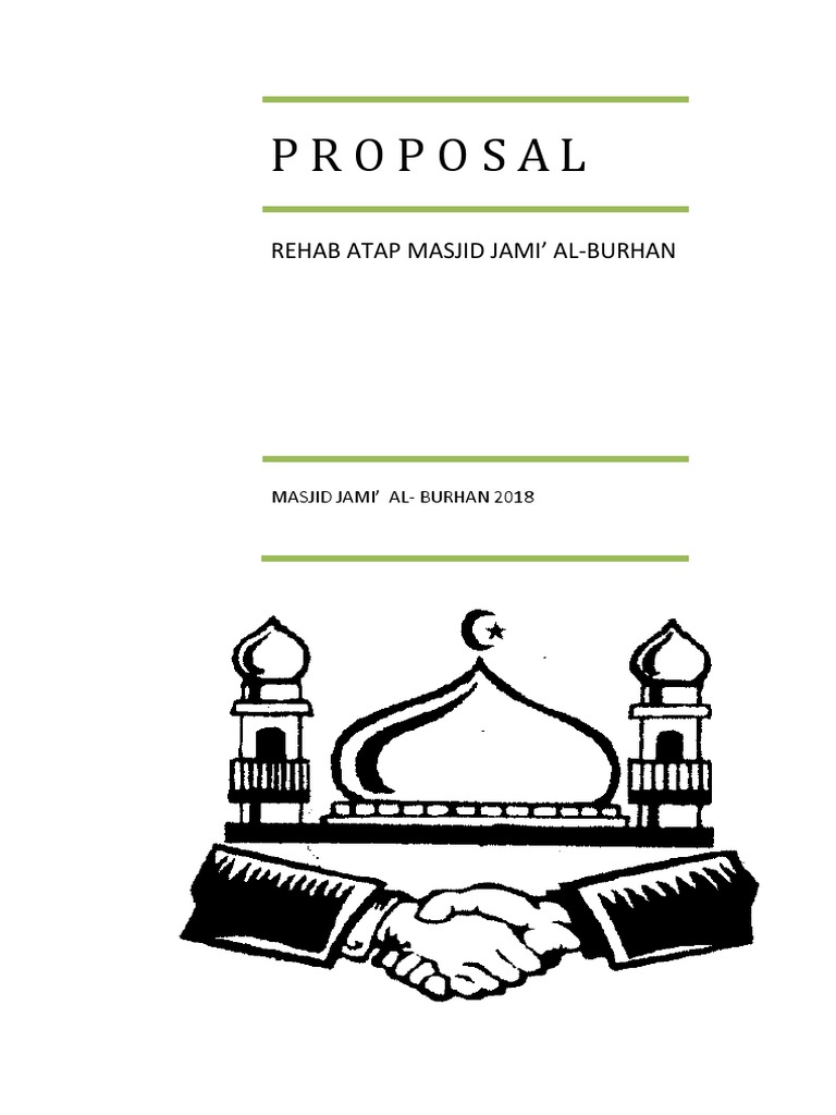 Proposal: Rehab Atap Masjid Jami' Al-Burhan | PDF
