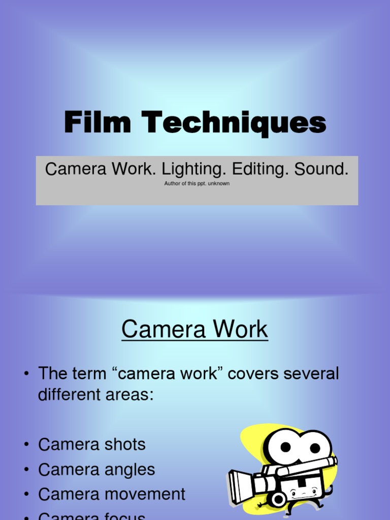 Film Techniques | PDF | Camera | Color