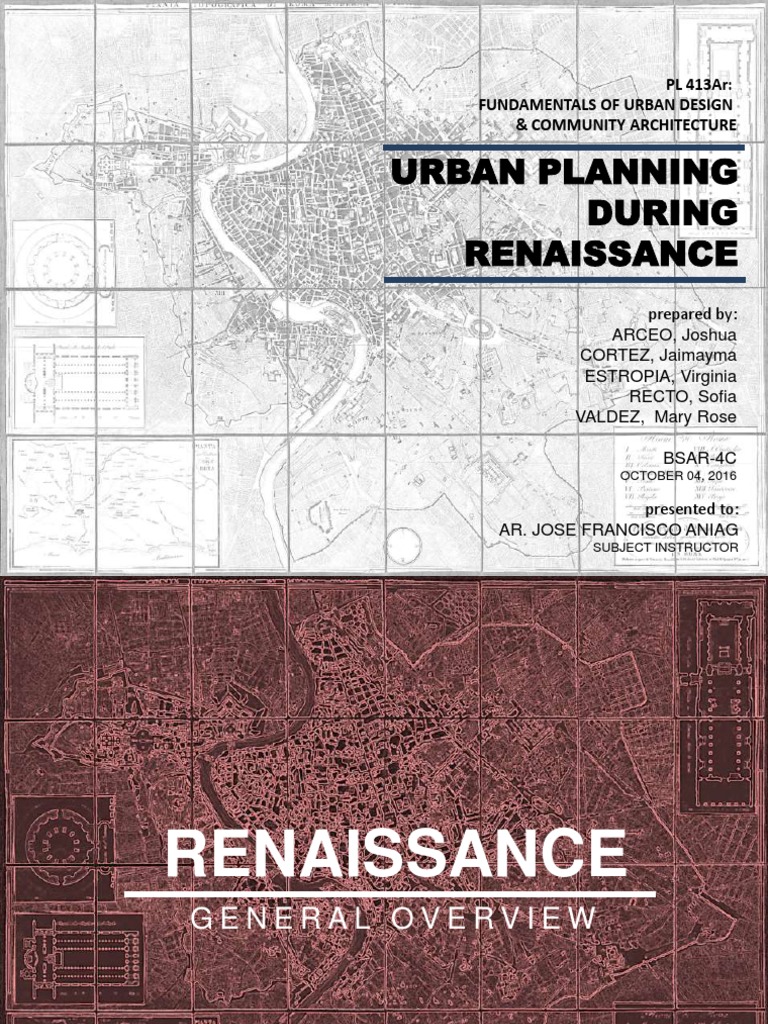 Town Planning in Renaissance Period | PDF | Renaissance | Roman Empire