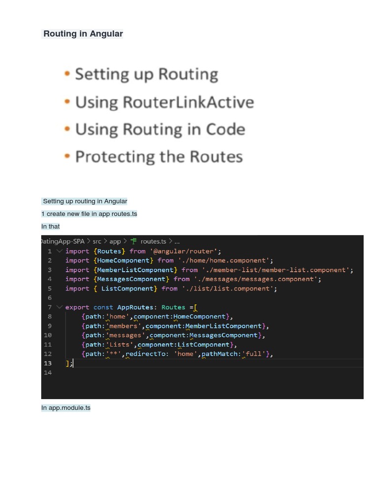 Section 7 Routing in Angular | PDF | Science & Mathematics | Computers