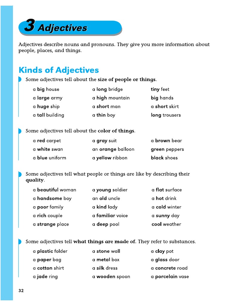 MEETING 3b Adjective PDF | PDF