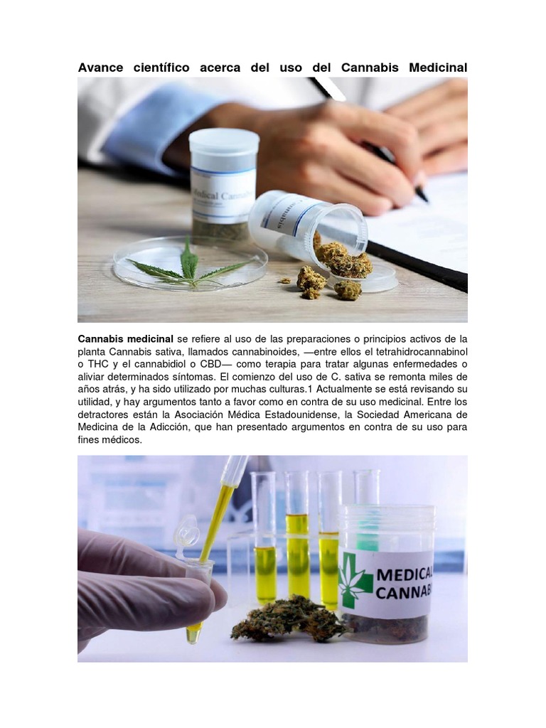 Avance Científico Acerca Del Uso Del Cannabis Medicinal PDF | PDF ...