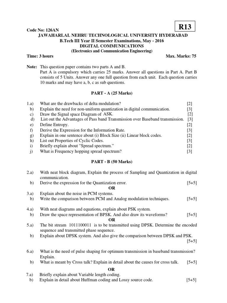 Jntuh 3-2 Qp's May 2016 - Ece | PDF | Discrete Fourier Transform ...