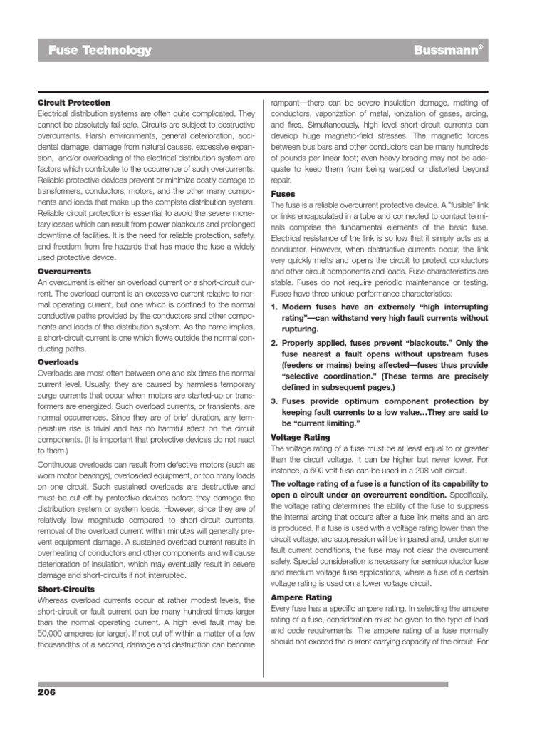 Fuse Tech | PDF | Fuse (Electrical) | Electric Current