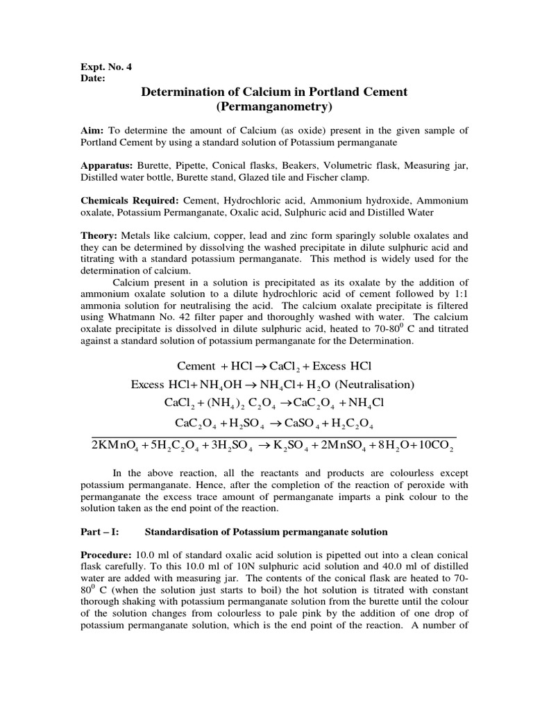 Chemistry Volumetric Lab | PDF | Titration | Chemistry